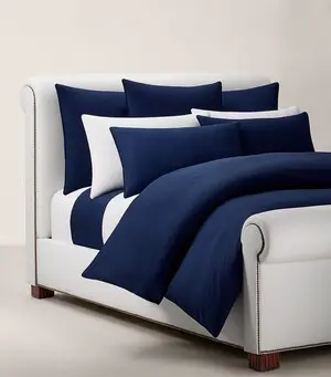 Ralph Lauren Cotton Player King Duvet Cover - Navy