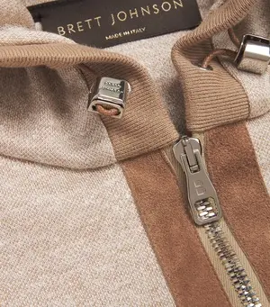 BRETT JOHNSON Linen-silk-cotton Hoodie