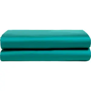 ZSA ZSA ZSU Solid Cotton Sateen 300 Thread Count Flat Sheet - Emerald Green