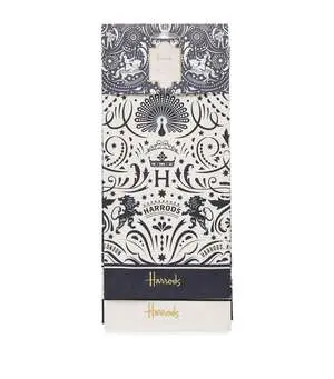 Harrods Cotton Knights Of Brompton Tea Towels - Navy