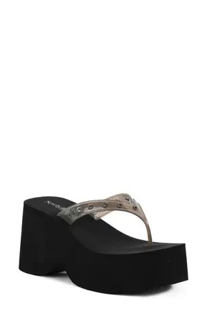 Seychelles High Tide Platform Flip Flop - Black