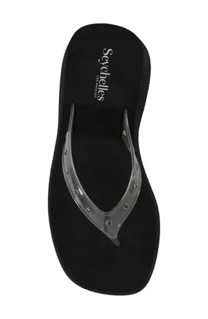 Seychelles High Tide Platform Flip Flop - Black