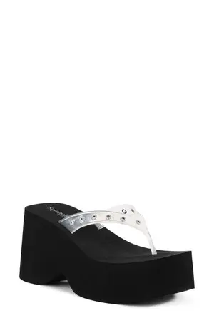 Platform Clear Heels