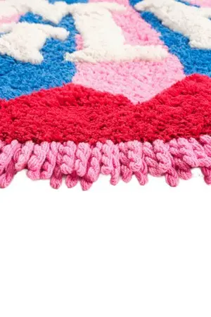 ZSA ZSA ZSU Punjab 100% Cotton Bath Mat 28 In Jingle