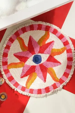 ZSA ZSA ZSU Punjab 100% Cotton Bath Mat 28 In Eye