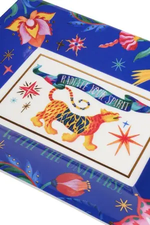 ZSA ZSA ZSU Shekou Porcelain Decorative Tray Set Of 2