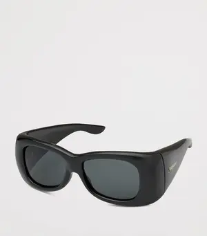 Saint Laurent Oversized Pillowed Sunglasses - Black