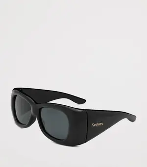 Saint Laurent Oversized Pillowed Sunglasses - Black