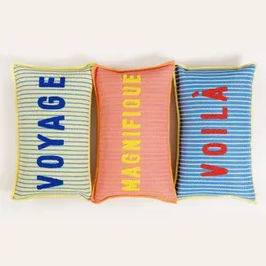ZSA ZSA ZSU Rajpath Embroidery Polypropylene Cushion 12x20