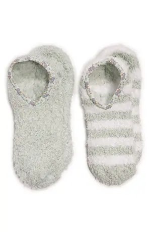 MUK LUKS Cozie Footie Socks Assorted 2-pack - Green