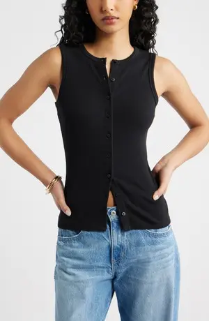 Open Edit Button Up Camis Tanks For Women