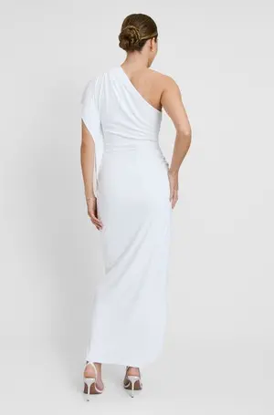 SIX STORIES Asymmetric Draped Occasion Dress
