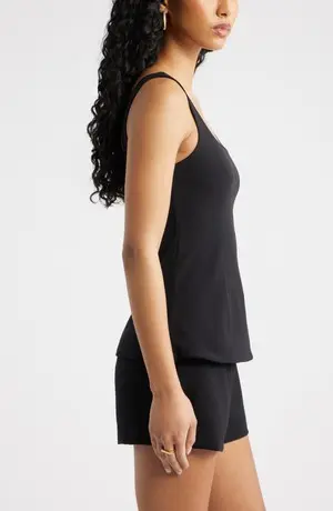 OPEN EDIT Flared Tank - Black