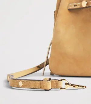Tory Burch Small Suede Romy Bucket Bag