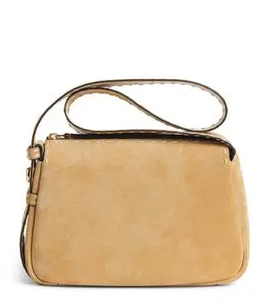 Tory Burch Small Romy Shoulder Bag - Beige