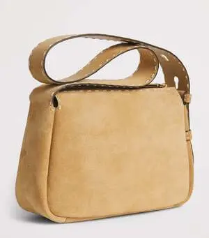 Tory Burch Small Romy Shoulder Bag - Beige