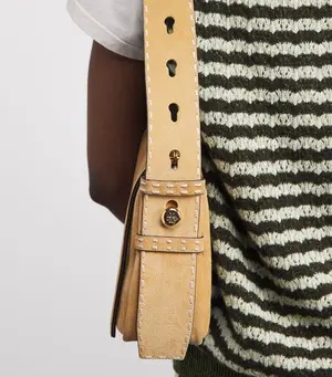 Tory Burch Small Romy Shoulder Bag - Beige