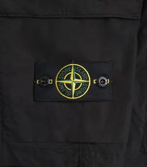 Stone Island Stretch-cotton Cargo Shorts - Black