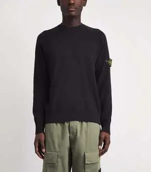 Stone Island Organic Cotton Raglan Sleeve Sweater