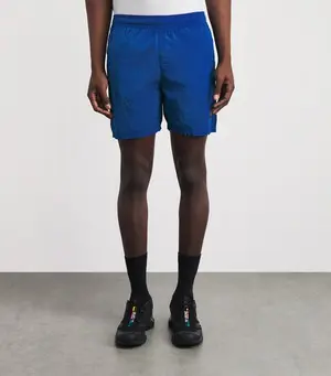Stone Island Recycled Logo Swim Shorts - Blue