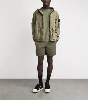 Stone Island Recycled Logo Swim Shorts - Green