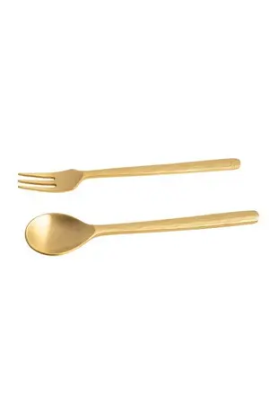 ZSA ZSA ZSU Lotus Set Of 2 Brass Decorative Object Set 6