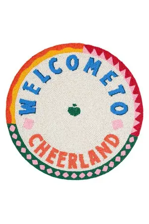 ZSA ZSA ZSU Dadri Beadded Placemat Cheerland 14 - White