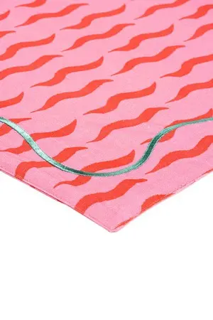 ZSA ZSA ZSU Nilufer Digital Printed Embroidered 100% Cotton Placemat 14x20