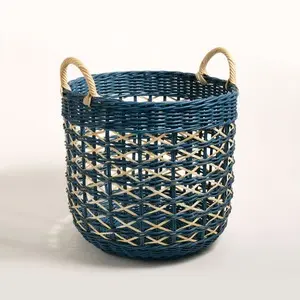 ZSA ZSA ZSU Java Round Rattan Basket 15