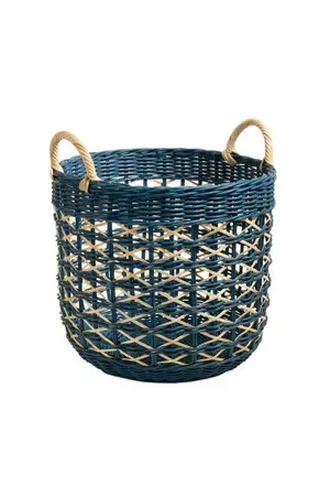 ZSA ZSA ZSU Java Round Rattan Basket 15