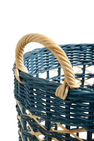 ZSA ZSA ZSU Java Round Rattan Basket 15