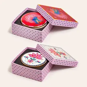 ZSA ZSA ZSU Shekou Porcelain Decorative Object 2 Pcs Box Set
