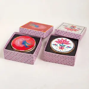 ZSA ZSA ZSU Shekou Porcelain Decorative Object 2 Pcs Box Set