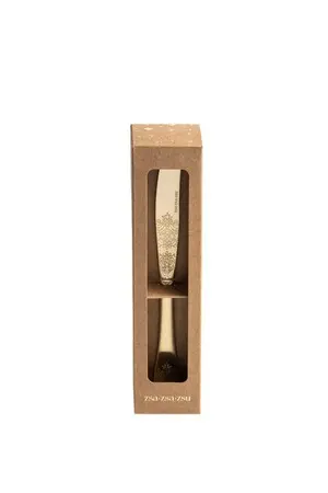 ZSA ZSA ZSU Dume Patterned Stainless Steel Dessert Knife Set Of 4 - Champagne