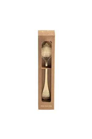 ZSA ZSA ZSU Dume Patterned Stainless Steel Dinner Spoon Set Of 4 - Champagne