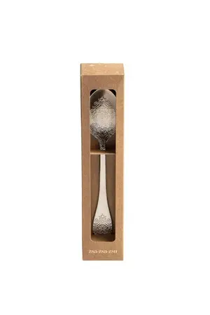 ZSA ZSA ZSU Dume Patterned Stainless Steel Dinner Spoon Set Of 4 - Silver