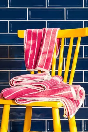 ZSA ZSA ZSU Solid Wide Striped Yarn-dyed 100% Cotton Towel 3-pcs Set