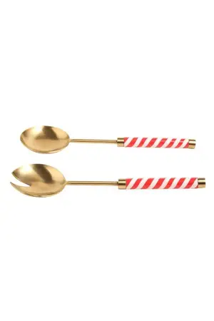 ZSA ZSA ZSU Rampur Steel Salad Serving Set Of 2