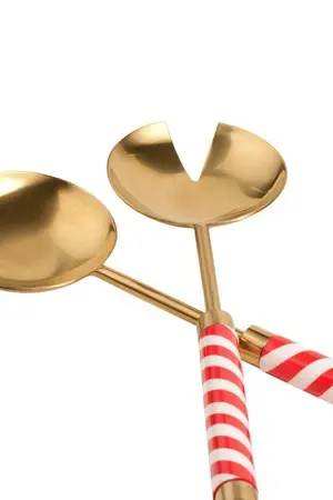 ZSA ZSA ZSU Rampur Steel Salad Serving Set Of 2