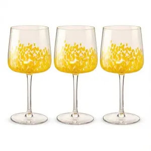 ZSA ZSA ZSU Henan Borosilicate Glass Wine Glass 16 Oz Set Of 3 - Clear
