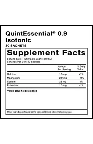 QUICKSILVER SCIENTIFIC Quintessential Isotonic Sea Water Liquid Supplement