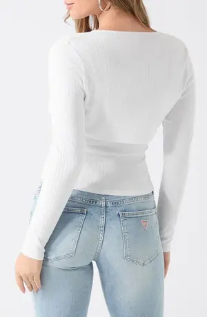 Guess Wren Cutout Rib Tank & Shrug - G011-open