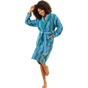 ZSA ZSA ZSU Tabea 100% Cotton Bathrobe - Blue