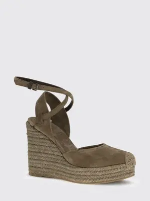 Brunello Cucinelli Espadrille Wedge Sandals - Mud