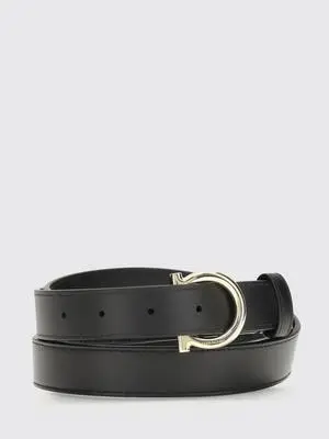 FERRAGAMO Leather Belt - Black