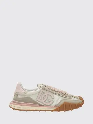 Dolce & Gabbana Dg Athletic Suede And Nylon Sneakers - Ivory