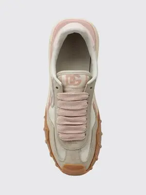 Dolce & Gabbana Dg Athletic Suede And Nylon Sneakers - Ivory