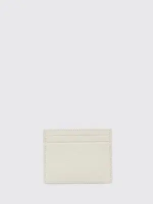 Valentino Garavani Vlogo Signature Grained Leather Credit Card Holder