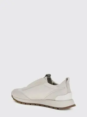 Brunello Cucinelli Zip Up Sneakers - Silver