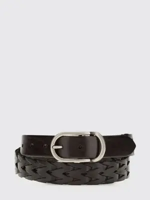 Brunello Cucinelli Braided Leather Belt - Brown